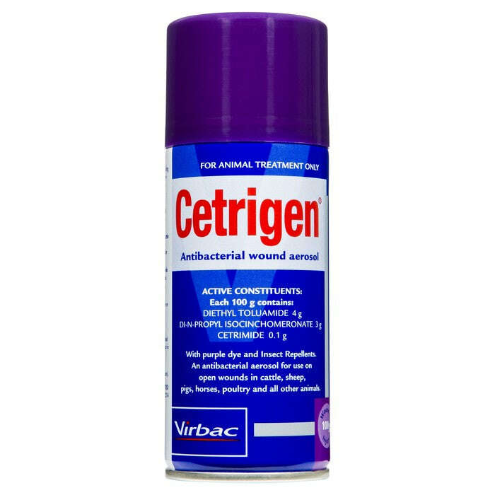 Virbac Cetrigen Antibacterial Wound Spray | Saddleworld Dural