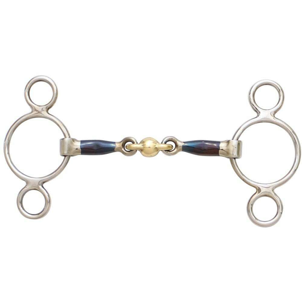 Blue Alloy Dutch Gag Training Snaffle w/ Three Rings – Saddleworld Dural